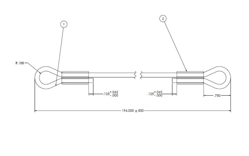 Bench hood sash cable – Hamilton Lab